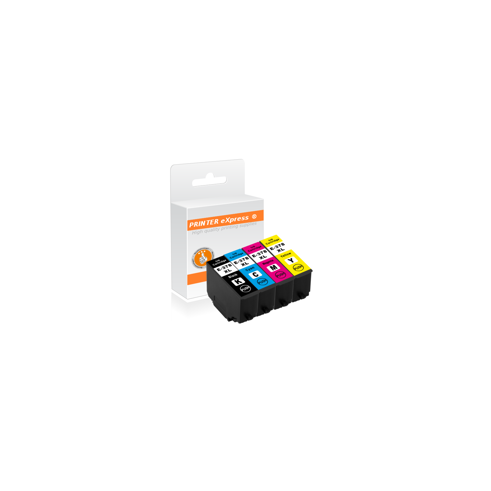 Tintenpatronen 4er Set ersetzt Epson T378, 378XL